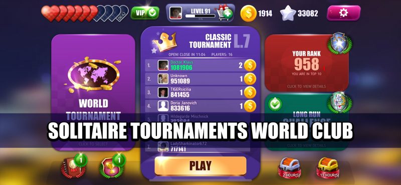 Solitaire Towers Tournaments – XI-ART